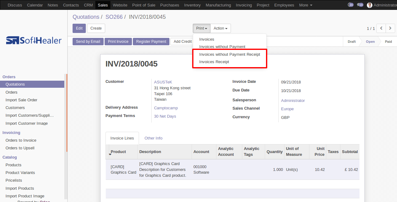 All in one Receipt Reports - Sales, Purchase, Accounting, Inventory | All in one Receipt Reports ...