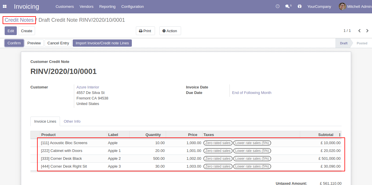 Import Invoice Lines From Csv File Import Invoice Lines From Excel File Import Invoice Lines