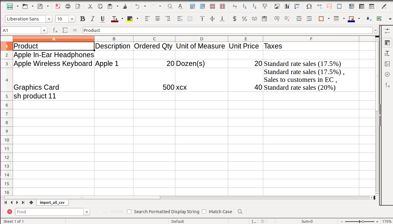 Import Invoice Lines From Csv File Import Invoice Lines From Excel File Import Invoice Lines