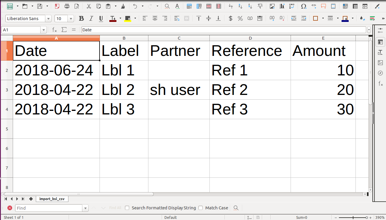 Import Bank Statement Lines From Csv File Import Bank Statement Lines From Csvexcel File