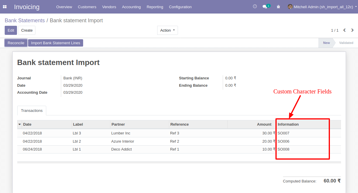 Import Bank Statement Lines From Csv File Import Bank Statement Lines From Csvexcel File