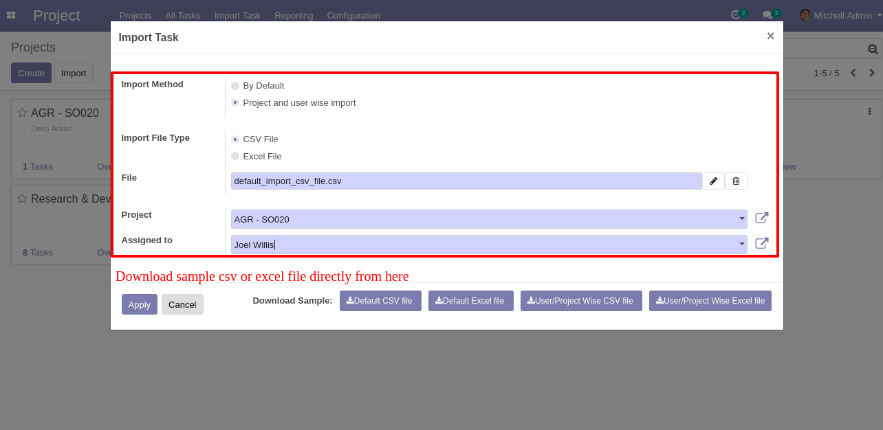 Import Task From Csv Excel File V14 Store