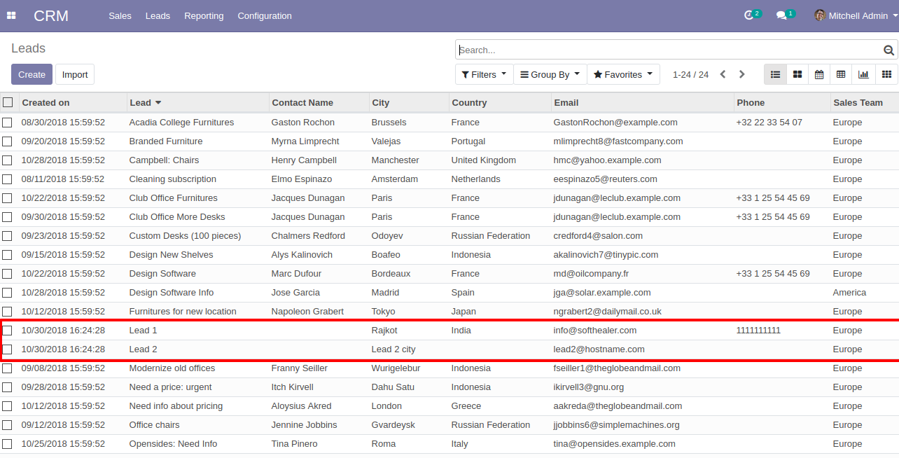 Import Lead From Csvexcel File V11 Store