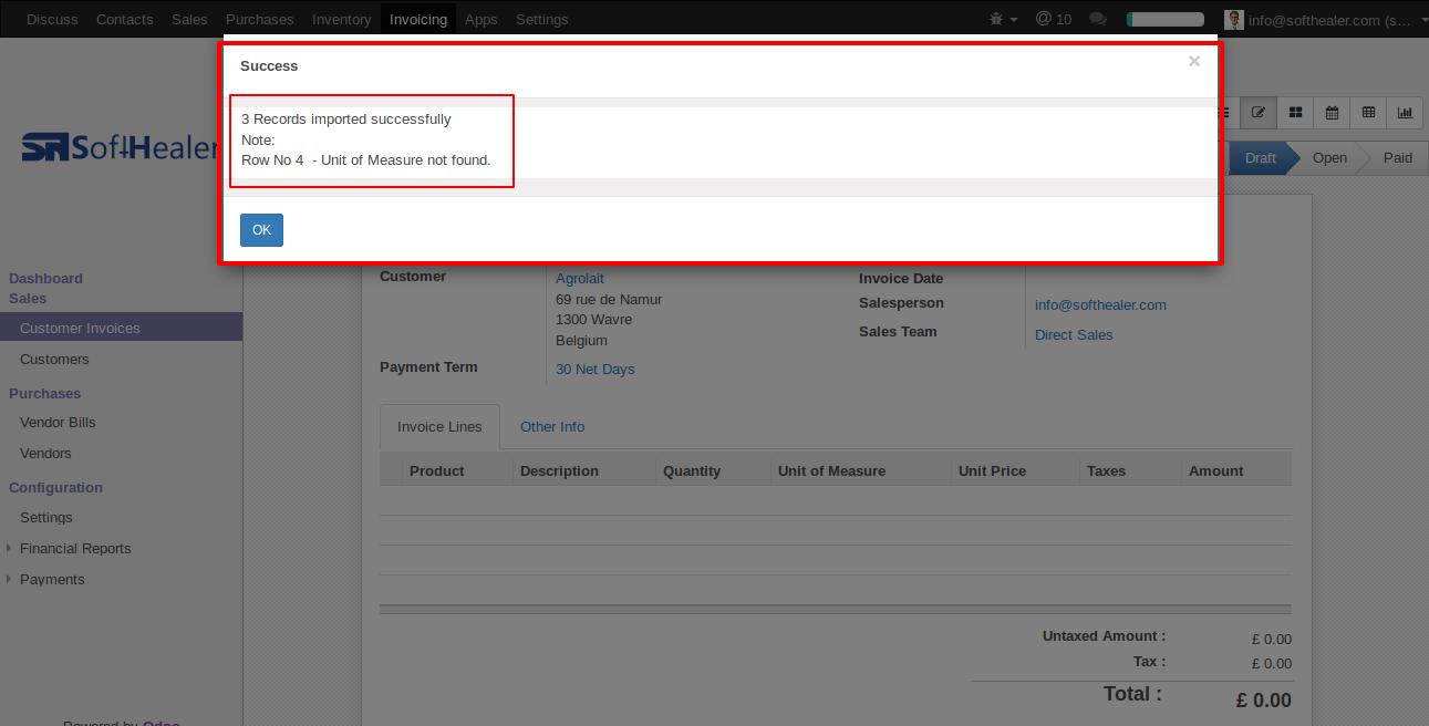 Import Invoice Lines From Csv File Import Invoice Lines From Excel File Import Invoice Lines