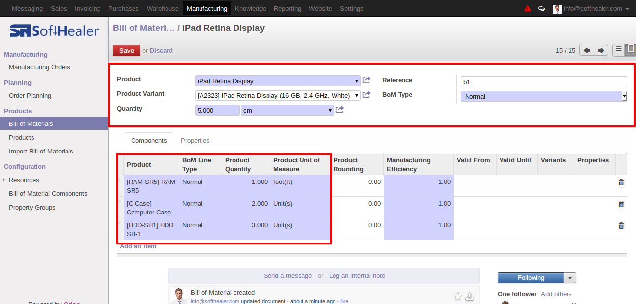 Import Bill Of Materials From Csvexcel File V8 Store
