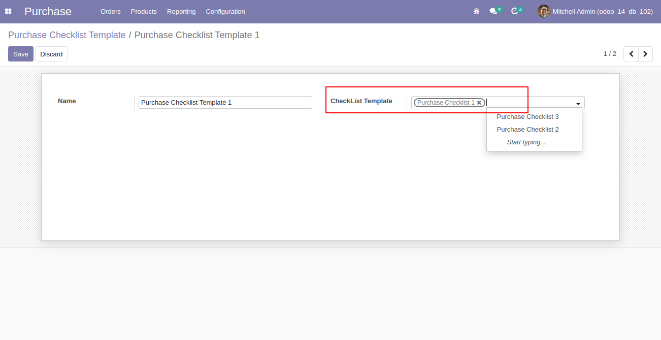 Purchase Order Custom Checklist Odoo Po Custom Checklist Odoo